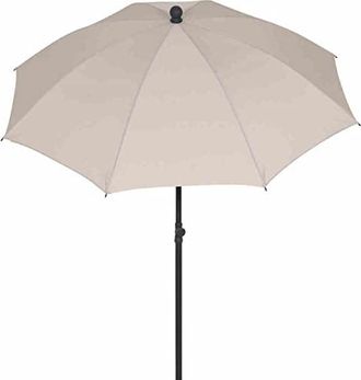 Siena Garden City Mittelstockschirm anthrazit/Natur &Oslash; 180cm