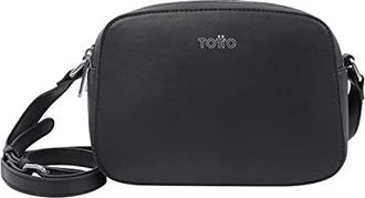 Totto Petit sac à bandoulière pour femme, modèle Heal, avec 2 compartiments principaux, 1 poche arrière, fabriqué en similicuir, poignée longue et réglable,