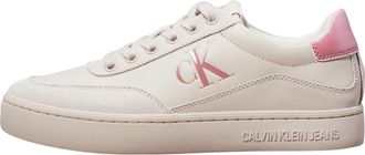 Calvin Klein Damen Cupsole Sneaker Classic aus Leder, Beige (Eggshell/Dusty Rose), 40