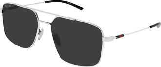 Gucci Gg2096Sa Square Sonnenbrille - - Accessories - unisex - Grau - 59 MM