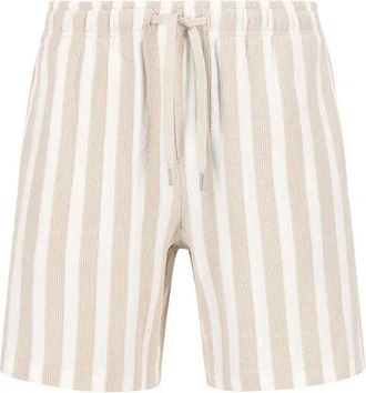 Marc O'Polo Herren Shorts beige gestreift