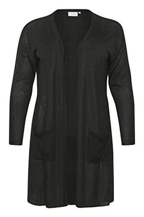 Kaffe Curve Femme Kcsandy Cardigan Sweater, Black Deep, L Grande taille EU