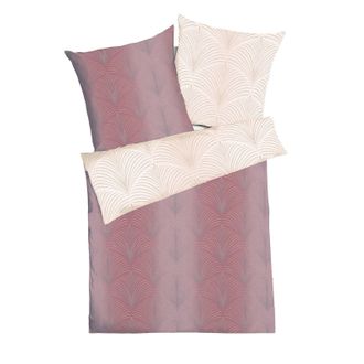 Kaeppel Mako-Satin Bettw&auml;sche Ikone Mauve 1 Bettbezug 135 x 200 cm + 1 Kissenbezug 80 x 80 cm