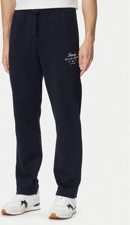 Tommy Hilfiger Jogginghose Script Stack MW0MW44332 Dunkelblau Regular Fit