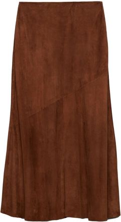 Prada Midirock aus Wildleder - Braun