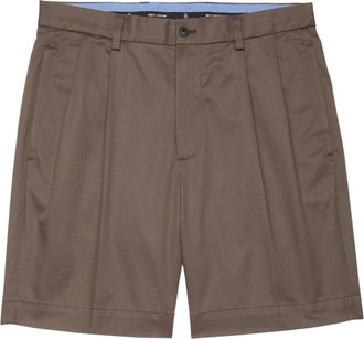 Brooks Brothers Short extensible &agrave; devant pliss&eacute; - Homme - Shorts - Gris - Taille: W34