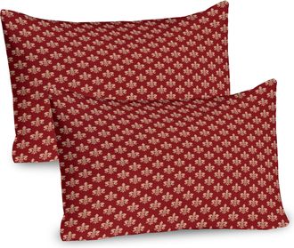 Abakuhaus Fleur De Lis Kissenbezug Packung mit 2, Franz&ouml;sisch Lizenz Wappen-Lilien-Symbol Vintage-K&ouml;nigreich Klassische Heraldik, Dekorativer Gedruckter Kissenb