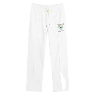Casablanca Tennis Club Icon Pintuck Jogger - - Trousers - Herren - Wei&szlig; - M