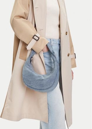 Calvin Klein Handtasche Denim Soft Crescent Sm LV04F3207G Blau