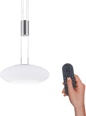 Paul Neuhaus LED Pendelleuchte aus Glas, Q Etienne Smart Home, CCT Lichttemperaturwechsel, höhenverstellbar, Fernbedienung