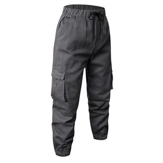Generic Pantalon Cargo pour homme doubl&eacute; en polaire - Pantalon de jogging pour homme doubl&eacute; en polaire - Pantalon de jogging chaud &agrave; jambe droite - Pantalon d