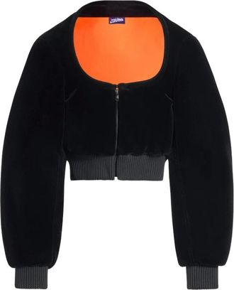 Jean Paul Gaultier Veste Bombe Matelass&eacute;e - Femme - Vestes - Noir - Taille: 38 FR