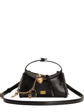 Dolce & Gabbana Hobo Bags - Structured Black Calf Leather Handbag - Gr. unisize - in Schwarz - f&uuml;r Damen
