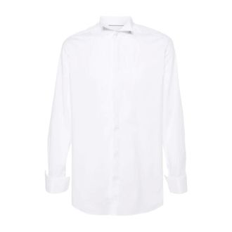 Tintoria Mattei Homme, Chemises, Blanc, Taille: 3XL Chemise boutonn&eacute;e &agrave; d&eacute;tails pliss&eacute;s
