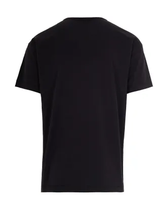 Diesel Mens T-Shirt T-Norm-Iod Black Cotton T-Shirts And Polos