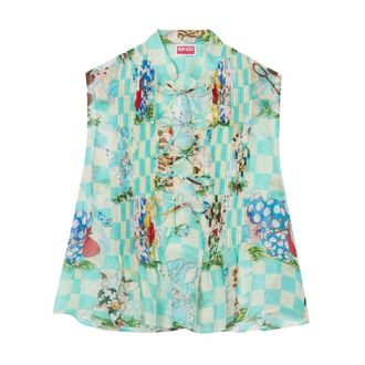 Kenzo Haut sans manches Dessin Anim&eacute; - Femme - Blouses et Chemises - Multicolore - Taille: 36 FR