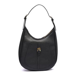 Baldinini Tumbled Leather Hobo Bag - - Bags - Damen - Schwarzk - ONE SIZE