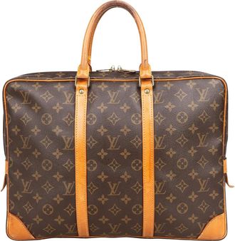 Louis Vuitton Crossbody Bags - Louis Vuitton Canvas Monogram Porte Documents Busi - Gr. unisize - in Braun - f&uuml;r Damen