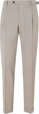 Berwick 1707 Homme, Pantalons, Brun, Taille: 2XL Pantalon Slim-fit R&eacute;tro