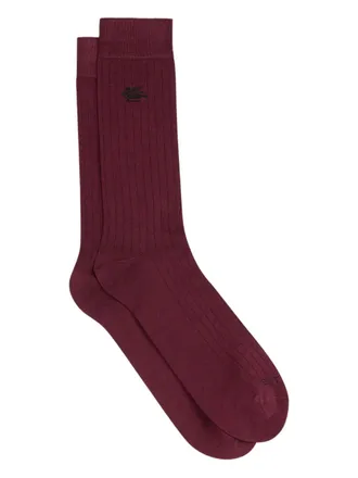 Etro Socken mit Pegaso-Logo - Rot