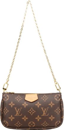 Louis Vuitton Crossbody Bags - Louis Vuitton Canvas Monogram Pochette Accessoire - Gr. unisize - in Braun - f&uuml;r Damen