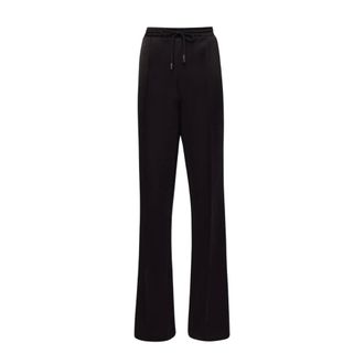 J.W.Anderson Pantalon Satin&eacute; &agrave; Taille Couliss&eacute;e - Femme - Pantalons - Noir - Taille: 36 FR