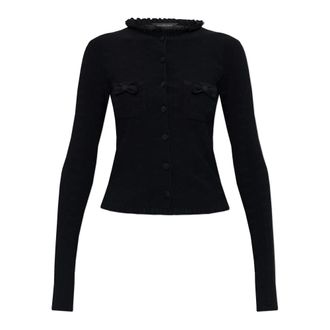 Balenciaga Figurformende Strickjacke - - Knitwear - Damen - Schwarzk - L