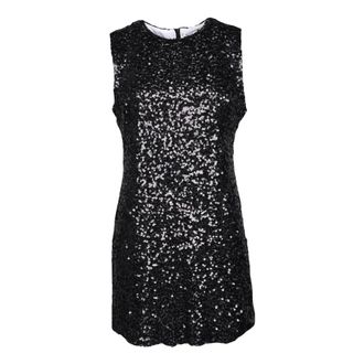 Meimeij Femme, Robes, Noir, Taille: 46 FR Tubino Total Paillettes
