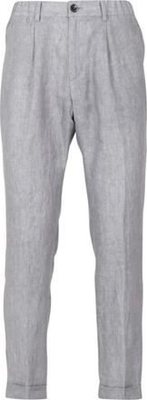 Herno Homme, Pantalons, Gris, Taille: S Pantalon en lin d&eacute;t&eacute;