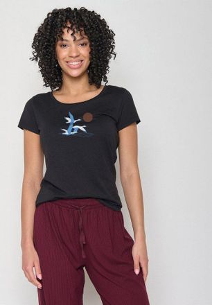 Greenbomb T-Shirt Loves Animal Goose Family Motiv Tiere Gans (1-tlg., 1) figurbetont, leicht tailliert, klassische Kurz&auml;rmel