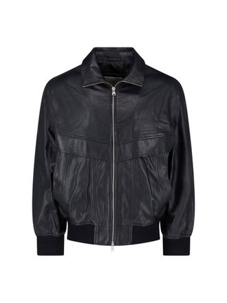 Dunst Leather Zip Jacket In Lambskin