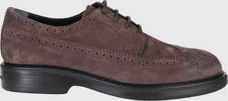 Hogan Derby H704 en cuir su&eacute;d&eacute; avec motif brogue &agrave; bout golf fleuri