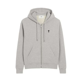 Ami Contrasted Ami de Coeur Hoodie - - Sweatshirts & Hoodies - Herren - Grau - XL