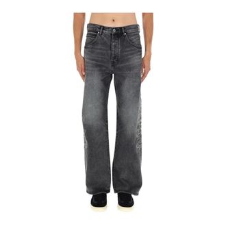 Purple Homme, Jeans, Noir, Taille: W31 Jeans Coupe D&eacute;contract&eacute;e avec Broderie