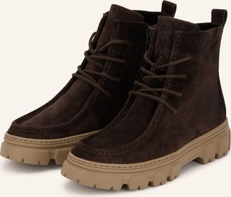Paul Green Schn&uuml;rboots braun