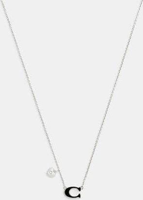 Coach Halskette Mit Signature-Herzanh&auml;nger Aus Emaille