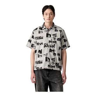 Neighborhood Chemise &agrave; motif yeux - Homme - Chemises - Gris - Taille: XL