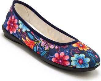 Pediconfort Pantoufles ballerines imprim&eacute;es