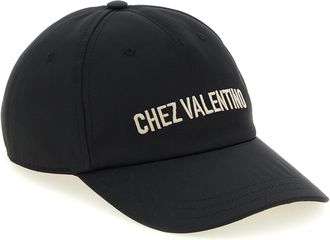 Valentino Garavani Logo-Embroidered Baseball Cap - Black