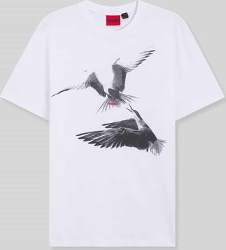 HUGO BOSS Regular Fit T-Shirt aus reiner Baumwolle