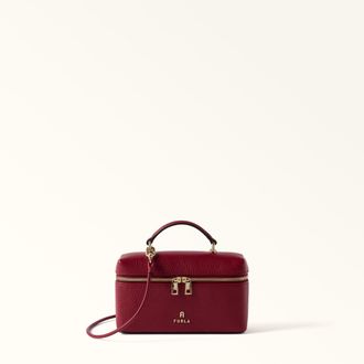 Furla Camelia Mini-tasche Ciliegia D Rot Genarbtes Kalbsleder Damen