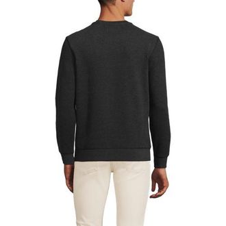 Lands End Rundhals-Sweatshirt SERIOUS SWEATS, Herren, Gr&ouml;&szlig;e:56-58 regular, Schwarz, Baumwoll-Mischung/Polyester-Mischung, by Lands End
