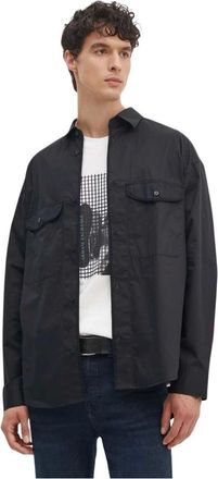 A|X Armani Exchange Homme, Chemises, Noir, Taille: S Chemise D&eacute;contract&eacute;e en Coton