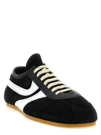 Dries Van Noten Bicolor Calfskin Sneakers - Black