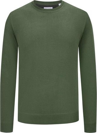 Tom Rusborg Leichter Rundhalspullover aus einem Baumwolle-Seide-Mix in