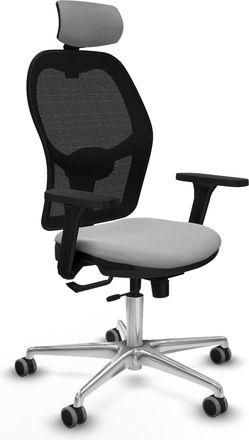 Piqueras y Crespo Ergonomischer Chorquera Stuhl mit 3D-Armlehnen, h&ouml;henverstellbarer Lendenwirbelst&uuml;tze und h&ouml;henverstellbarem Kopfteil und Neigungsverstellung. Ausgest