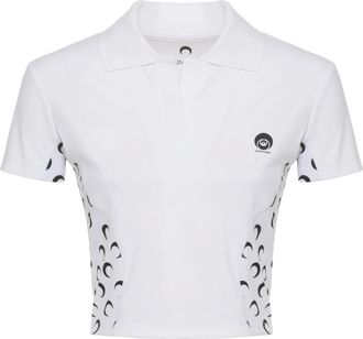 Marine Serre Femme, Tops, Blanc, Taille: 40 FR Polo