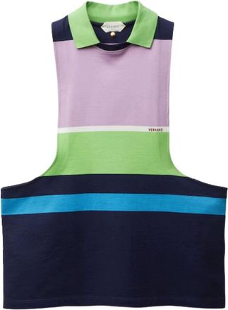 Versace Femme, Tops, Multicolore, Taille: 34 FR Haut Ray&eacute;