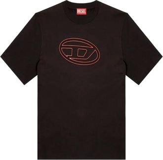 Diesel t-shirt T-Adjust-Bigoval - Noir