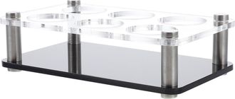 Valiclud Acryl Schnapsglashalter Stabiler Multifunktionaler Shot Glass Organizer f&uuml;r Bar und Party Platzsparend Transparent mit Flachem Boden f&uuml;r Sichere Aufbe